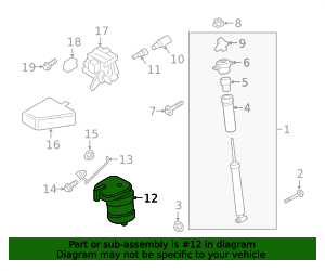 2019-2023 Porsche Cayenne Air Spring 9Y0-616-002-C | Sunset Porsche Parts