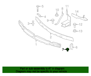 7119905871 - 1997-2022 BMW Inter-Cooler Duct Bolt (07-11-9-905-871 ...