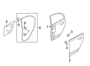 2006-2020 Honda Clip, Door Weatherstrip 91568-SJA-003 | Cheaper Honda Parts
