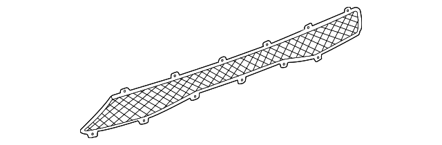 2020-2025 Chevrolet Corvette Black Rear Bumper Cover Center Grille ...