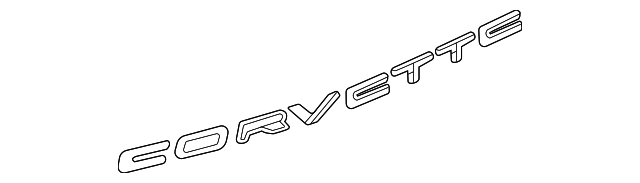 2020-2025 Chevrolet Corvette Rear Bumper Fascia Vehicle Name Plate ...