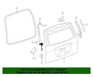 2015-2020 GM Liftgate Strut Ball Stud 11546393 GM | GMPartsDirect.com