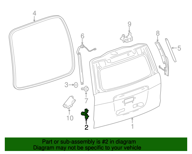 84655838 - Liftgate Bumper 2015-2023 GM | GM Wholesale Direct