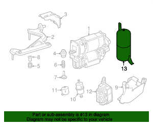 212-320-01-15 - Suspension Self-Leveling Unit Accumulator 2010-2016 ...