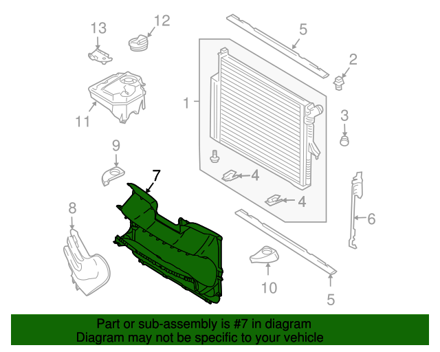 2008-2010 Porsche Cayenne Center Duct 955-575-325-00 | OEM Parts Online