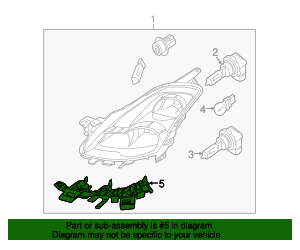 2008-2009 Nissan Altima Headlight Bracket 62245-JB10A | Nissan Parts Plus