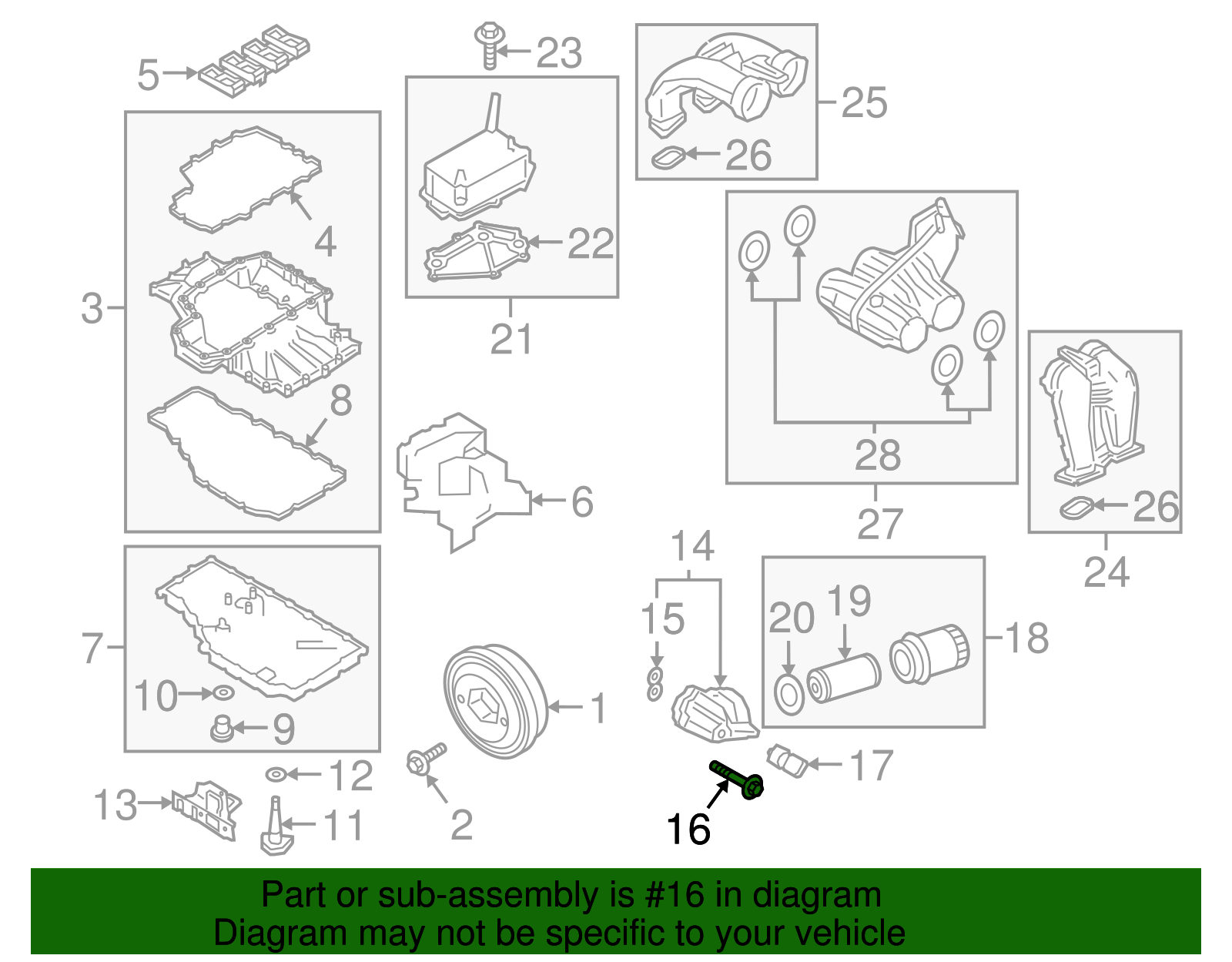 2010-2024 Porsche Oil Filter Housing Screw PAF-008-131 | OEM Parts Online