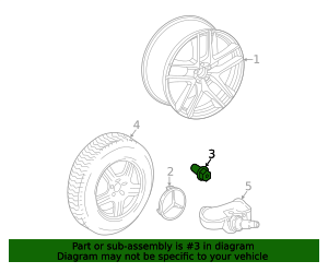 2024 Mercedes-Benz Wheel Lug Bolt 000-990-48-18 | MB Parts Store