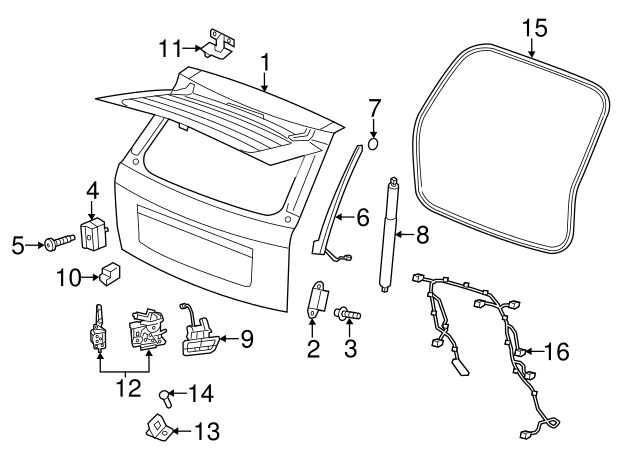 2011-2013 Jeep Grand Cherokee Support Strut - Passenger Side (RH ...