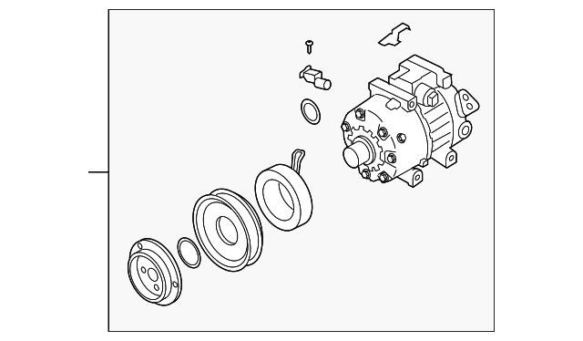 2006-2009 Hyundai Sonata Compressor Assembly 97701-3K220 | Hyundai ...