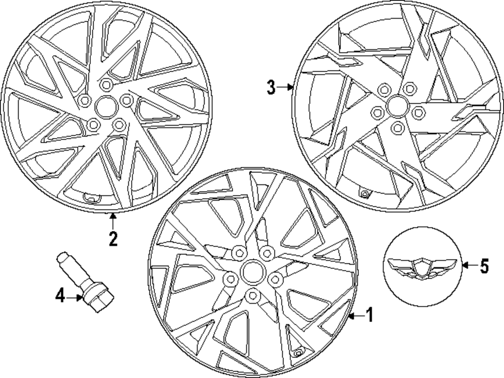2024-2025 Genesis GV60 Wheel 52910-CU100 | OEM Parts Online