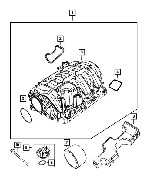 Manifolds and Vacuum Fittings for 2022 Jeep Grand Cherokee L | Mopar ...