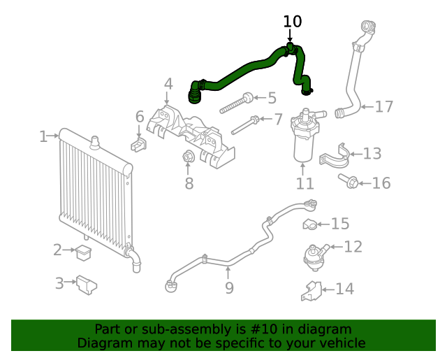 2013-2019 Land Rover Inlet Hose LR036545 | OEM Parts Online