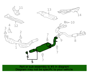 Genuine OEM GM Part - Muffler 85653997 - Parts Overstock | Parts Overstock