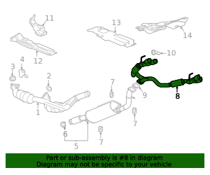 2021-2024 GM Exhaust Rear Muffler with Exhaust Pipe 84964238 | GM Parts ...
