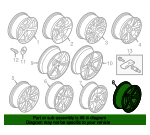 36117842135 - 2011-2016 BMW Z4 Wheel, Alloy (36-11-7-842-135) | BMW of ...