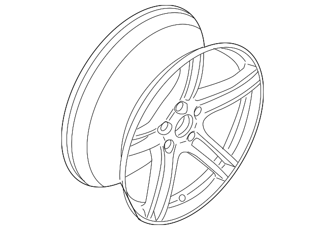 Genuine BMW 36-11-7-842-133 | 18" Style 325 M Star Spoke Light Alloy ...