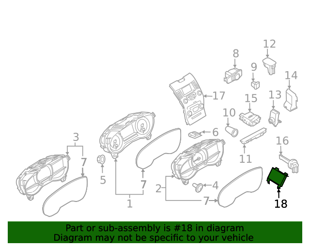 Ford K2GZ-10D885-SA - Display Unit - 2019-2020 Ford Edge | OEM Ford Part