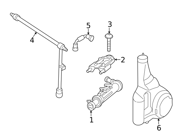 906-820-00-14 - Washer Nozzle Bracket 2014-2018 Mercedes-Benz ...
