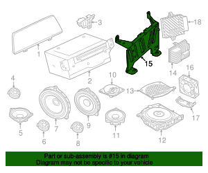 Genuine BMW 65-15-9-367-949 | Mount Bracket | FREE Shipping on Most ...
