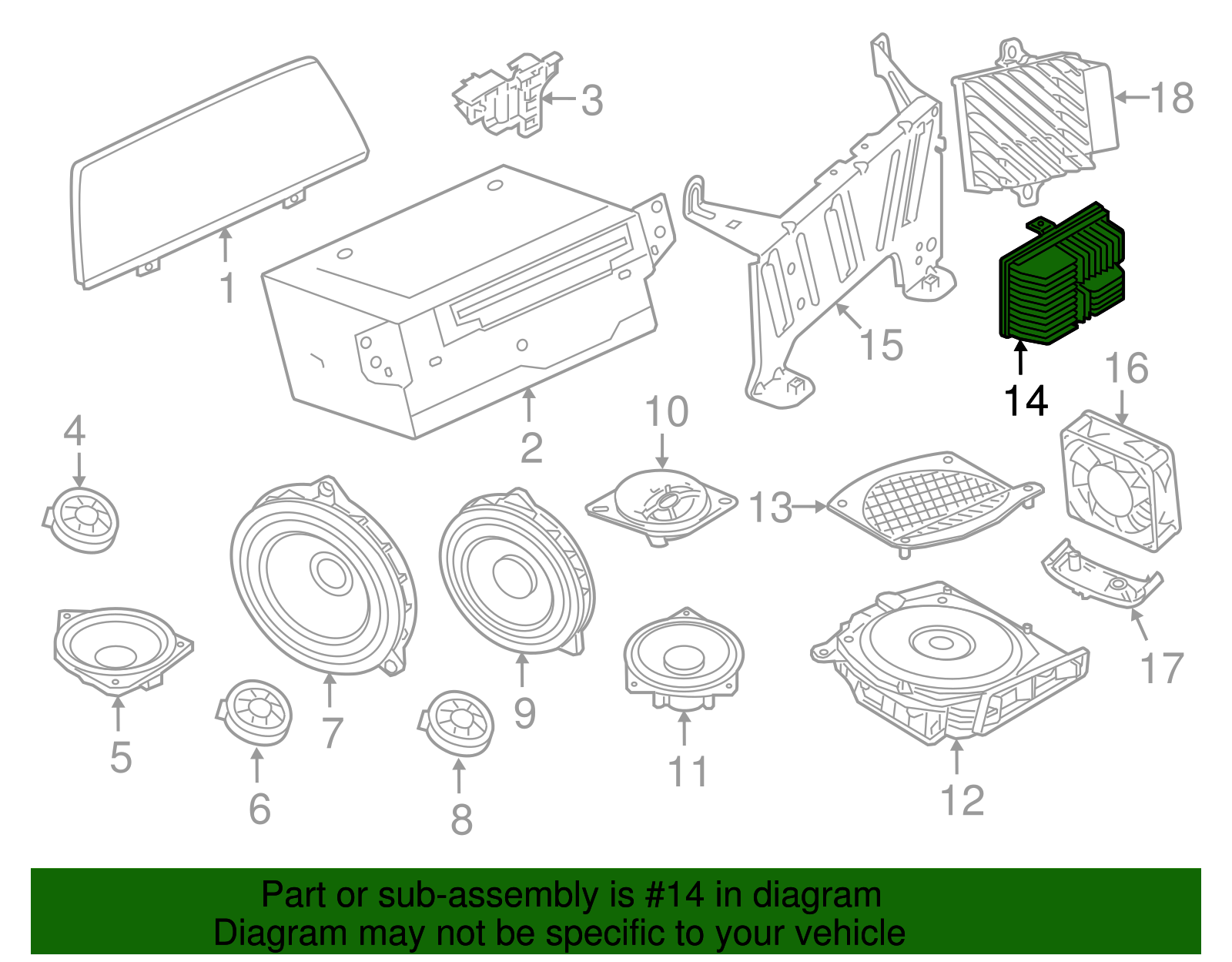2016-2023 BMW Amplifier 65-12-2-622-873 | BMWPartsDirect.com