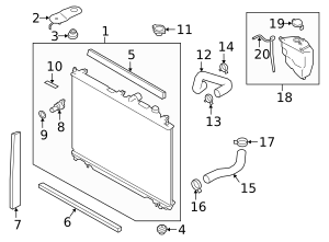 2019-2024 Subaru Ascent Radiator Assembly 45111XC00A | Subaru Parts Store