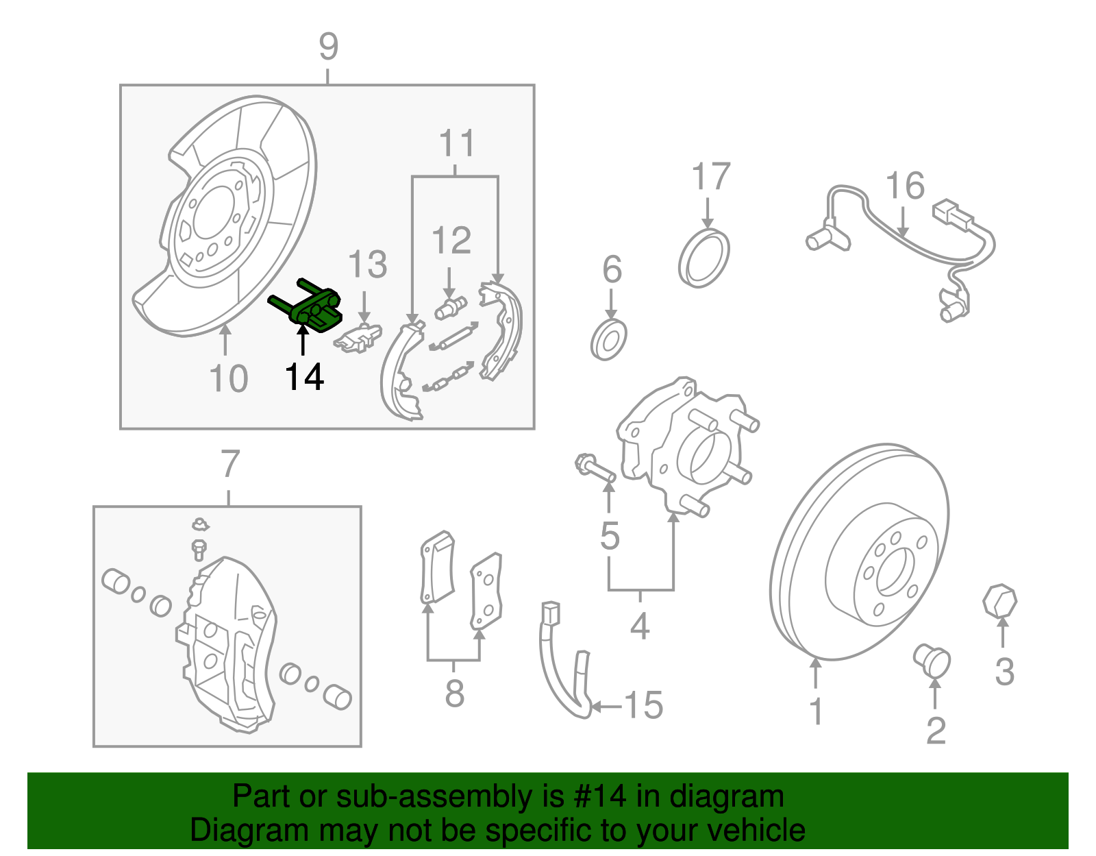 2000-2024 Nissan Parking Brake Anchor Block 44079-AR00A | Burien Nissan ...