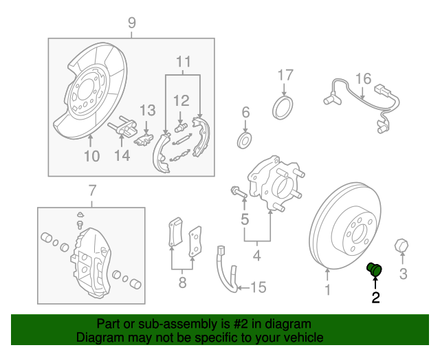 41098-8J000 - Rotor Plug 2003-2024 Nissan | Nissan Parts & Accessories ...