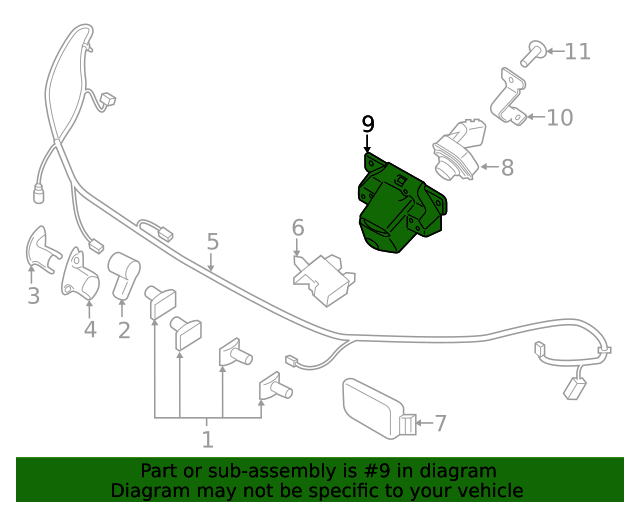 Genuine OEM Ford Part - Front Bracket JB5Z-19H421-AA | Genuine OEM Ford ...