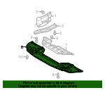 5370B626 - Under Cover 2014-2022 Mitsubishi | Mitsubishi Direct Parts