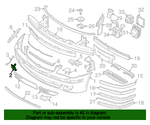 51117135569 - 2006-2008 BMW Tow Bracket Cover (51-11-7-135-569) | BMW ...