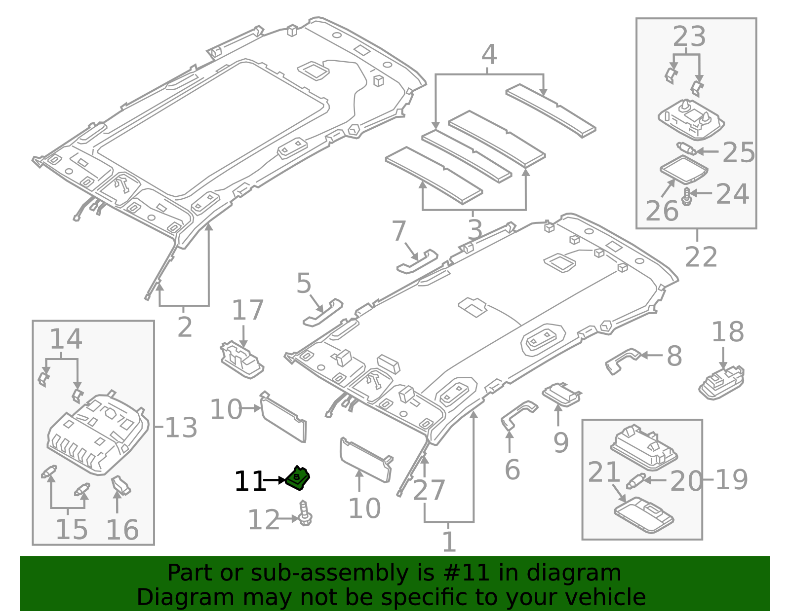 2019-2023 Hyundai Santa Fe Sun-Visor Retainer 85235-A9000-UUE | OEM ...