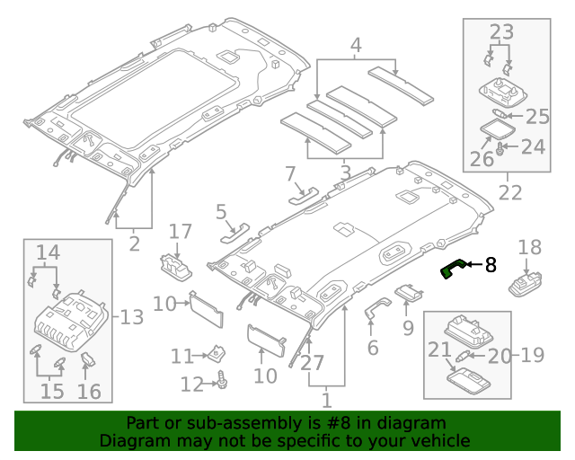 85340-G5200-YGE - Assist Strap - 2017-2023 Hyundai | World OEM Parts ...
