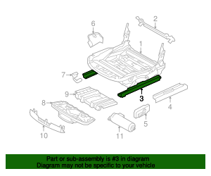 52107118501 - 2006-2018 BMW Rail Cover (52-10-7-118-501) | BMW of South ...