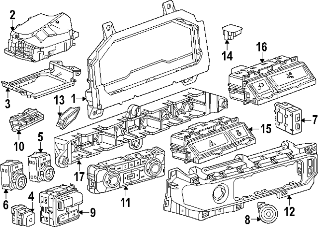 F Cluster 85031029 | GM Parts Center