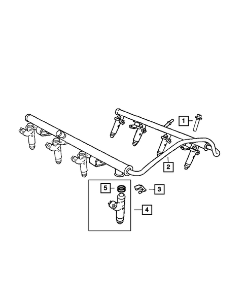Fuel Rail and Injectors for 2013 Ram 1500 | TascaParts.com