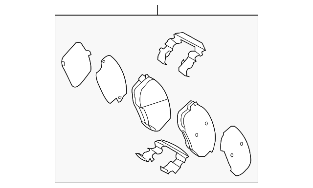 2011-2016 Hyundai Pad Kit Front Disc Brake 58101-3XA20--DS | OEM Parts ...