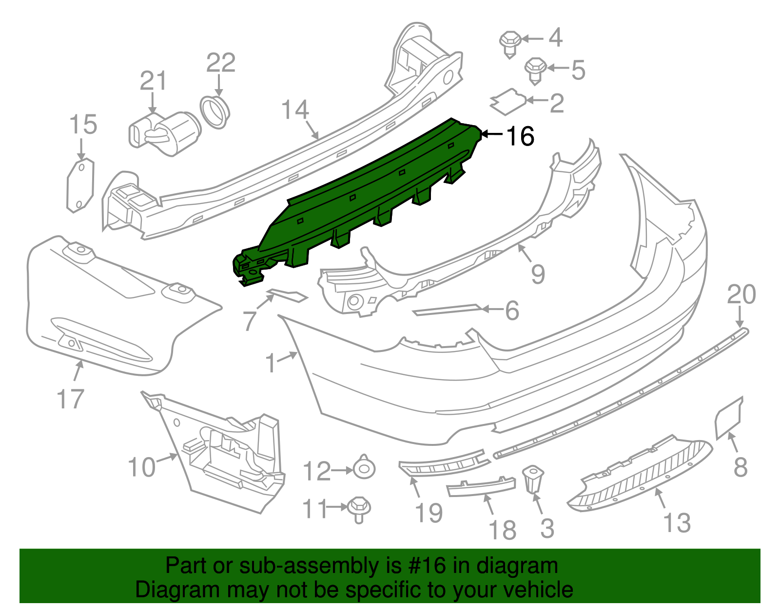 51127331599 - 2015-2016 BMW Absorber (51-12-7-331-599) | BMW of South ...
