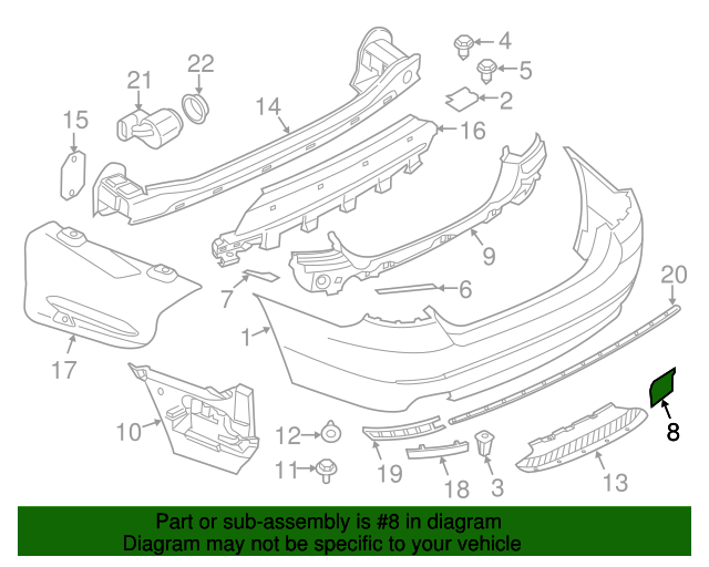 Genuine BMW 51-12-7-332-776 | Tow Bracket Cover | FREE Shipping on Most ...