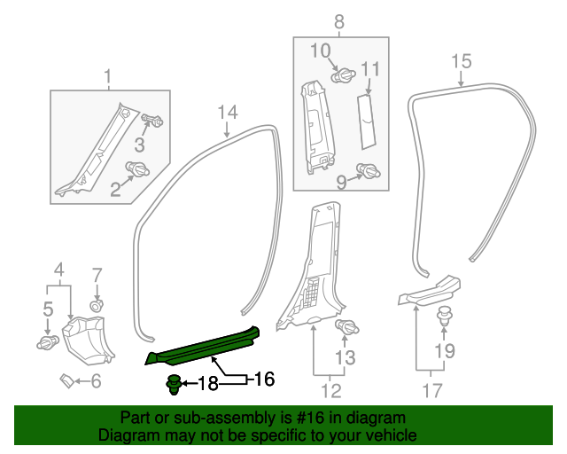 2017 Lexus CT200h Door Sill Plate 67910-76041-C0 | AutoNationParts.com