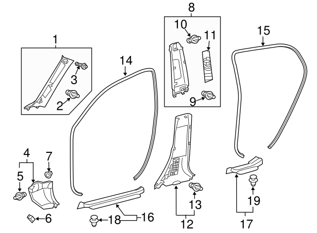 2017 Lexus CT200h Door Sill Plate 67910-76041-C0 | AutoNationParts.com