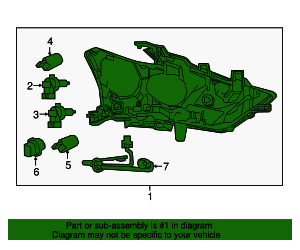 26010-4RF9B - Headlight Assembly 2016-2018 Nissan Maxima ...