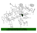 2017-2022 GM Exhaust Turbocharger Inlet Pipe Gasket 12688018 ...