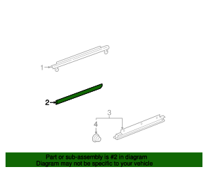 75742-AC020-A0 - Body Side Molding - 2000-2004 Toyota Avalon | DiscMonster