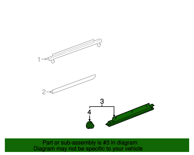 2000-2004 Toyota Avalon Lower Molding 75746-AC020-B0 | Toyota Parts Center