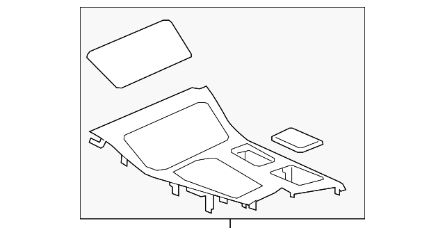 51169206389 - 2011-2016 BMW Trim, Center Console ash grain set (51-16-9 ...
