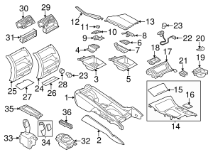 2011-2016 BMW Armrest Cover 51-16-9-216-926 | BMWPartsDirect.com