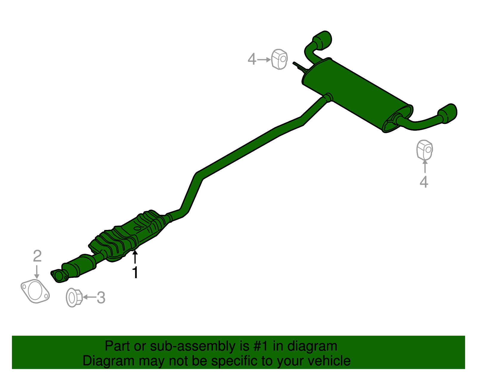 2018-2024 Ford Edge Muffler & Pipe F2GZ-5F250-K | Ford OEM Parts Online