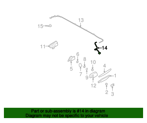 2008-2012 Ford Rear Hose 8L8Z-17408-A | TascaParts.com