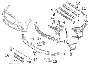 223-885-29-00 - Side Mount Retainer For 2021-2024 Mercedes-Benz ...